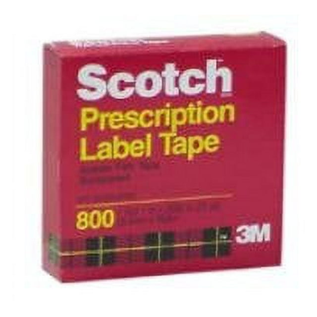 Scotch Prescription Lable Tape 72 Yd, 800 Size, 1 Ea - Walmart.com