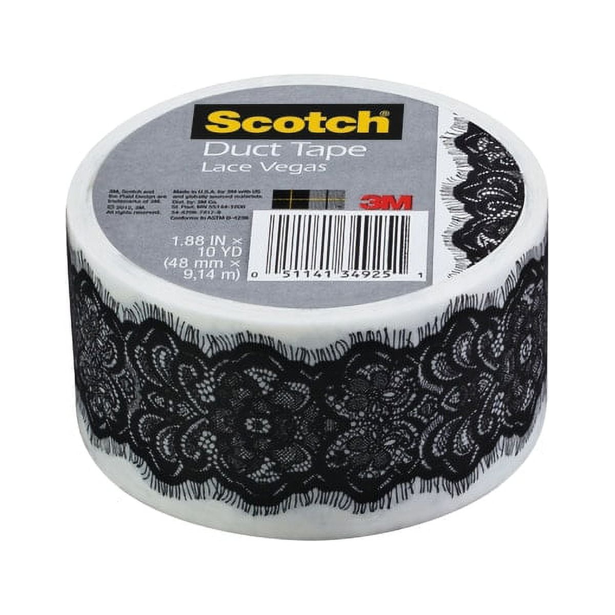 Scotch Printed Duct Tape 1.88"X10yd-Lace - Walmart.com