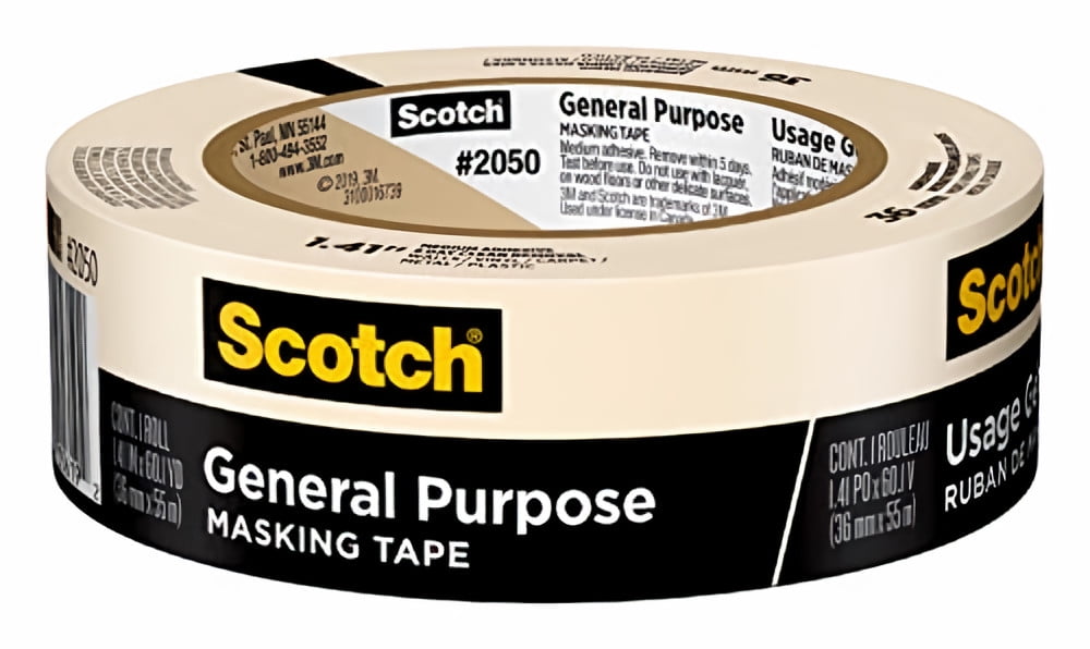 Scotch(R) Masking Tape for General Painting (Pack of 12) - Walmart.com