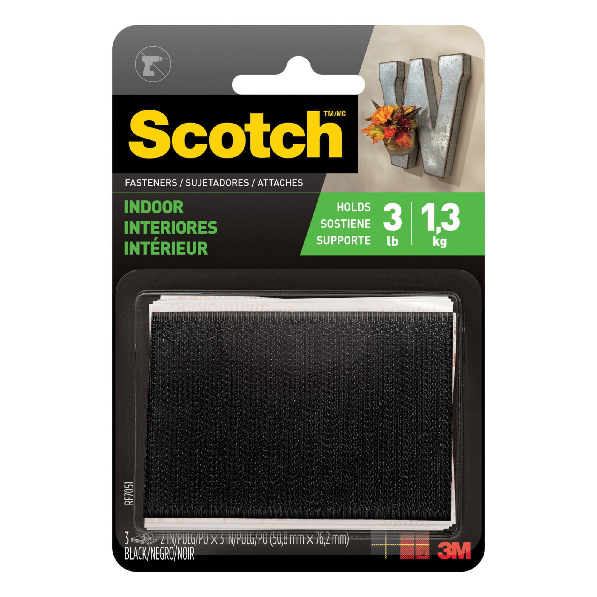 Scotch™ Indoor Fasteners , 2 in x 3 in (50,8 mm x 76,2 mm) - Walmart.com
