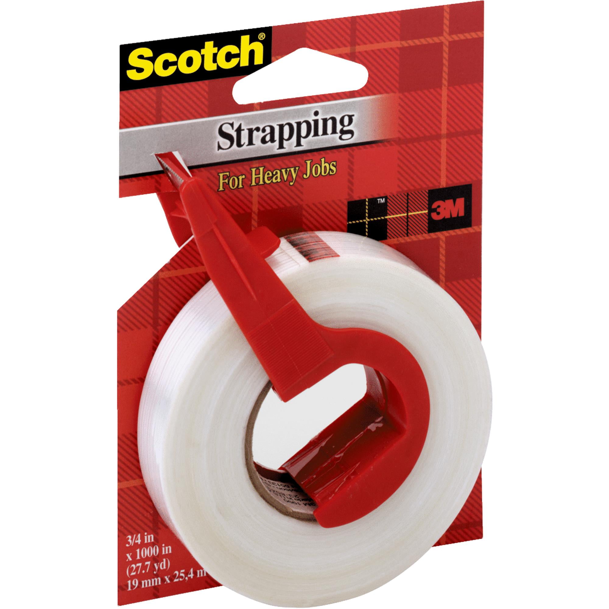 Scotch Reinforced Strength Shipping Strapping Tape with Dispenser ...