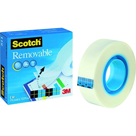 Scotch Removable Magic Tape 19mm x 33m REF 8111933 - Walmart.com