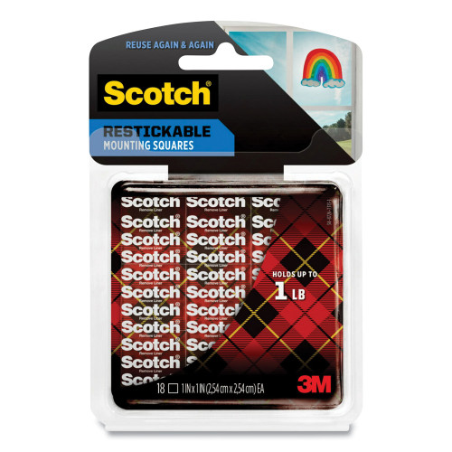 Scotch Restickable Mounting Tabs, Removable, Repositionable, Holds Up ...