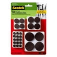 Scotch™ Round Felt Pads, Multi Pack, Brown, 78/pack - Walmart.com
