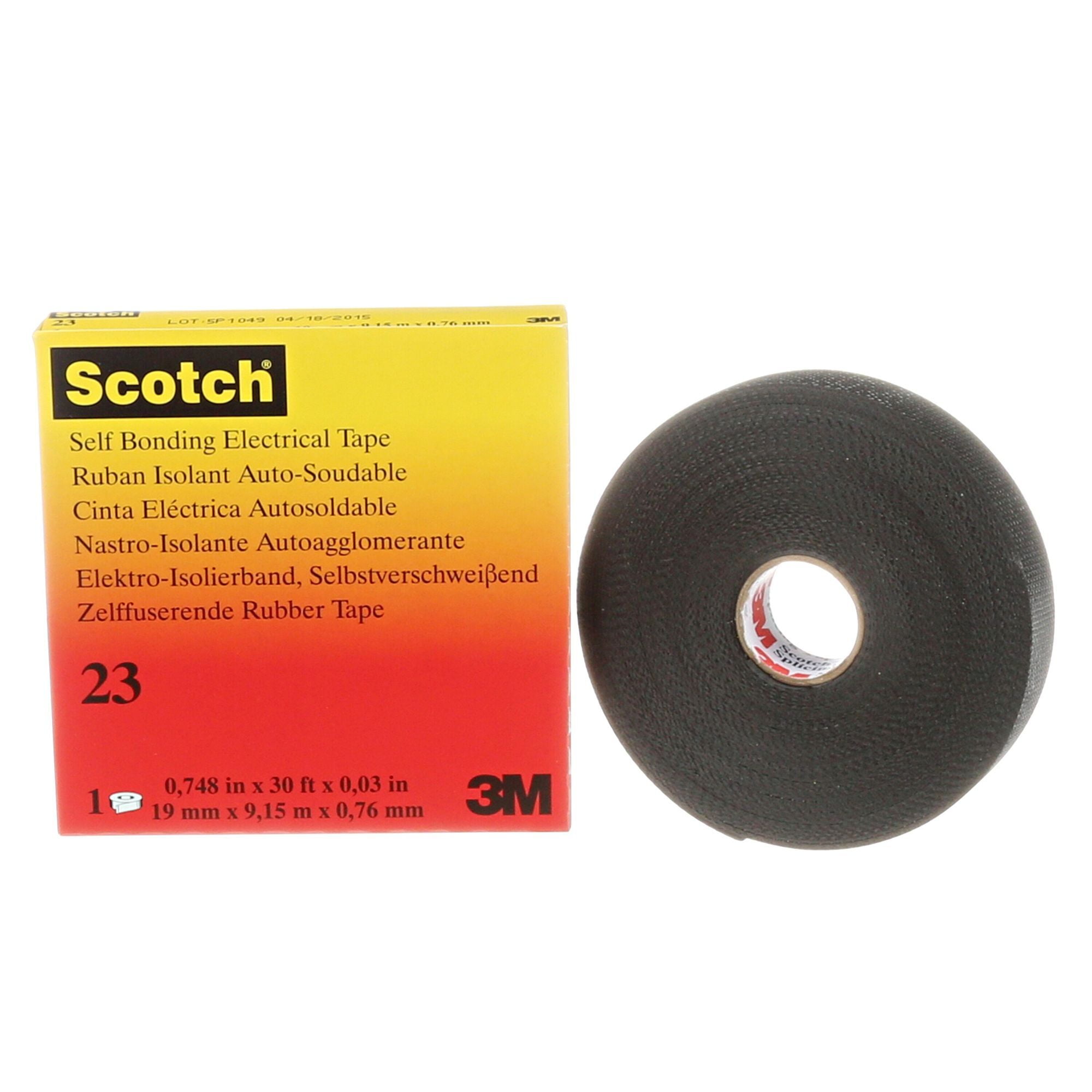 Scotch Rubber Splicing Tape (23): 3/4 in. x 30 ft. (Black) - Walmart.com
