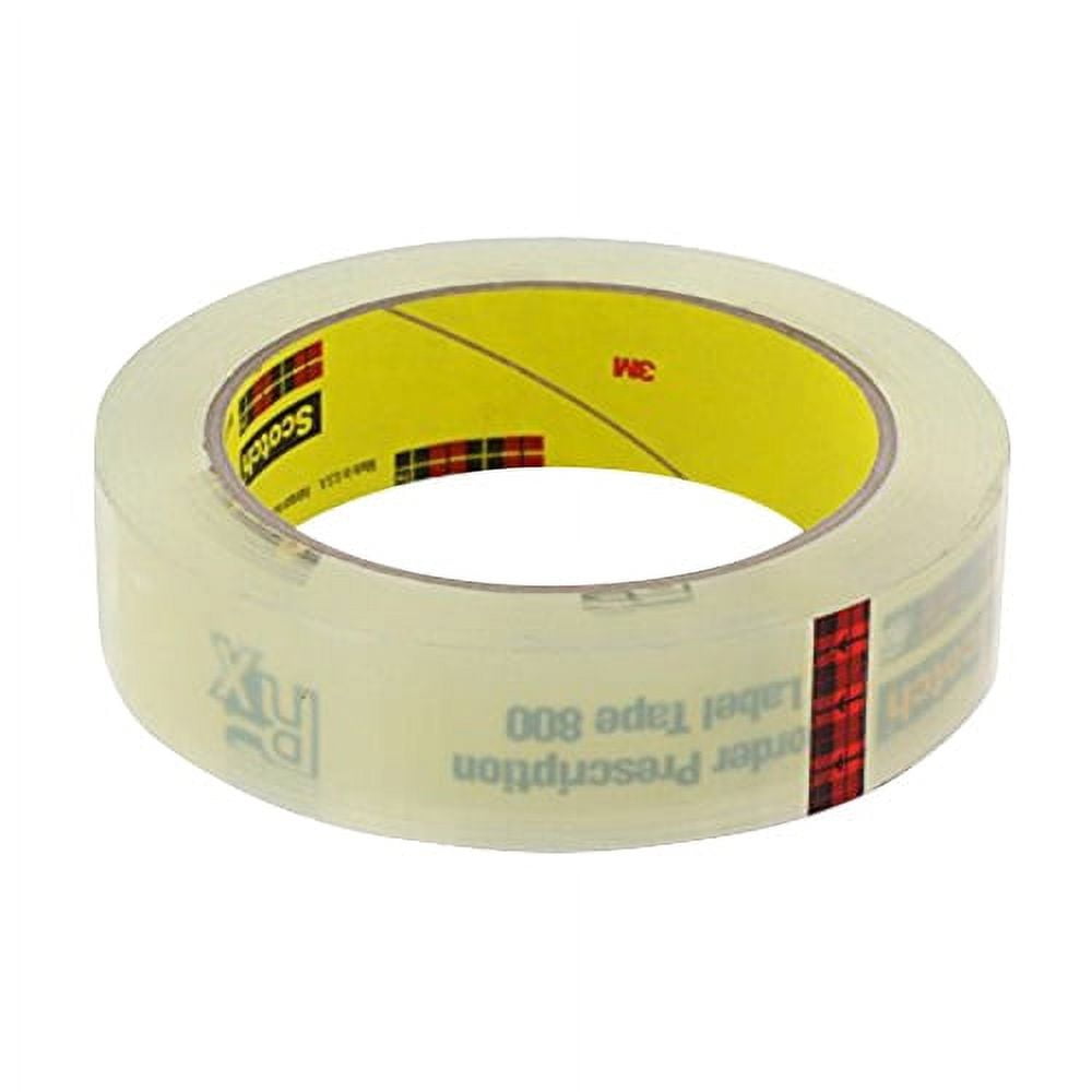 Scotch Prescription Label Tape 800 Clear, UV-Resistant, 2 in x 72 yd ...