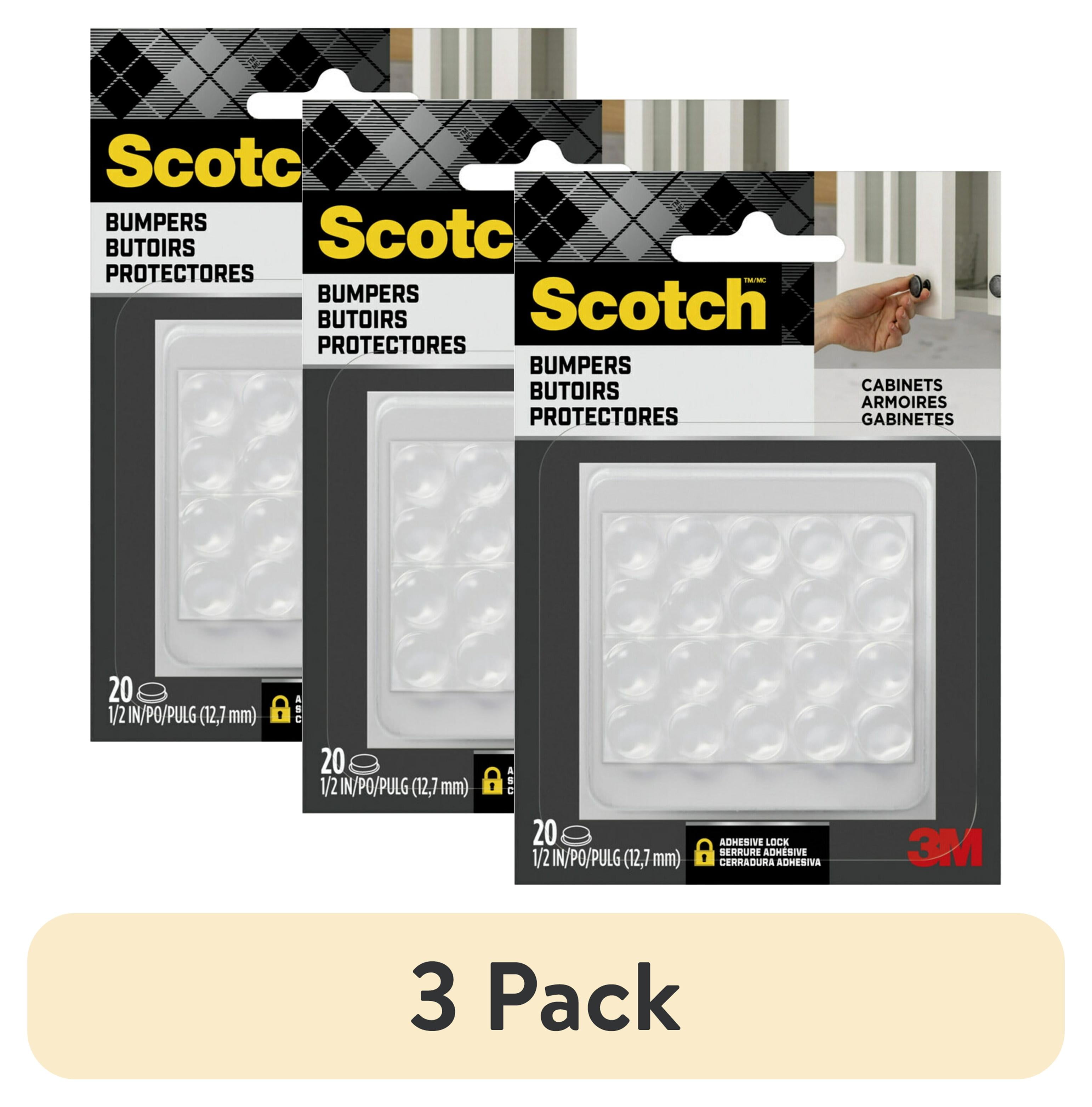 (3 pack) Scotch Self-Stick Rubber Pads, Clear, Door and Cabinet Stopper ...