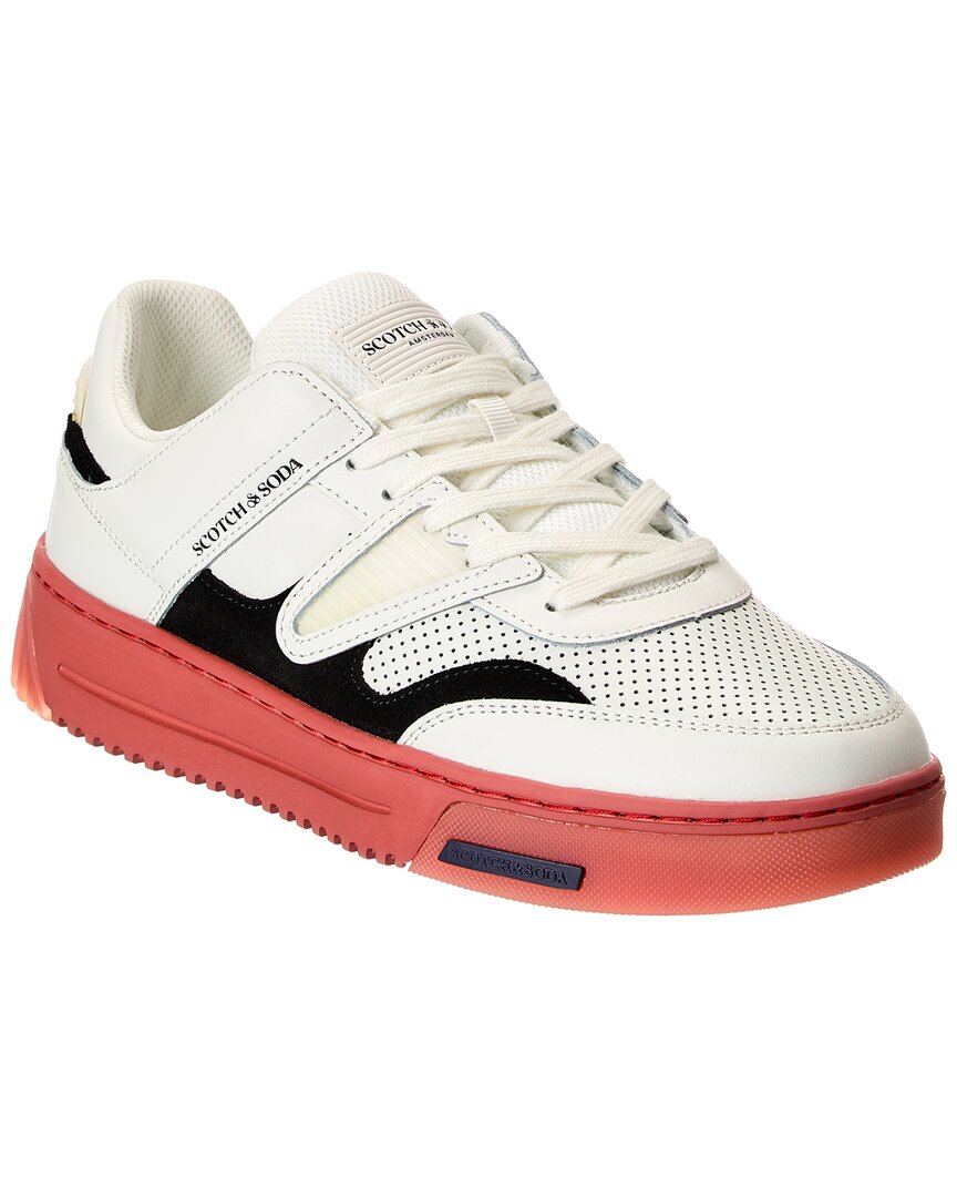 Scotch & Soda New Cup Leather Sneaker, 43, White - Walmart.com