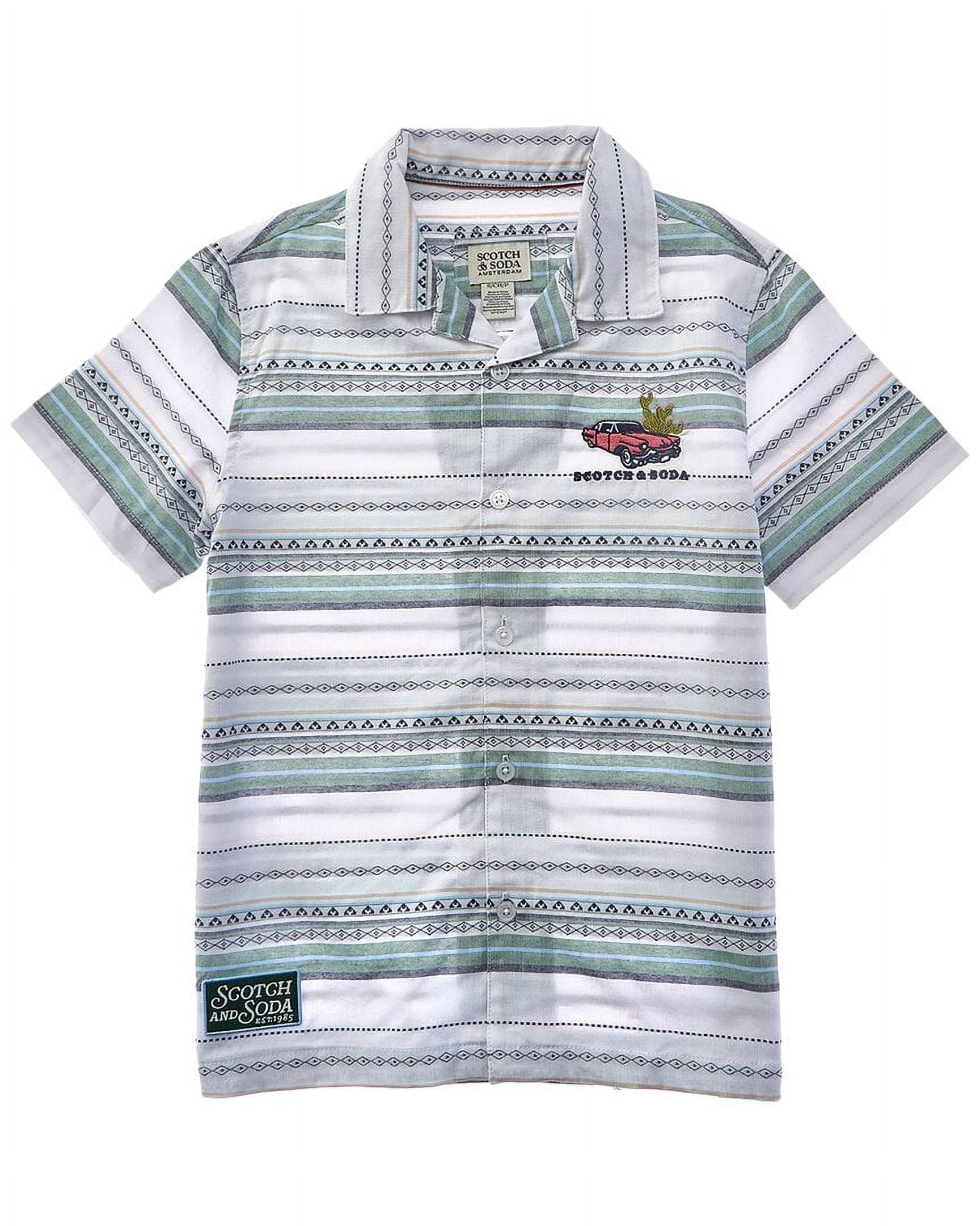 Scotch & Soda boys Dobby Shirt, m, Green - Walmart.com