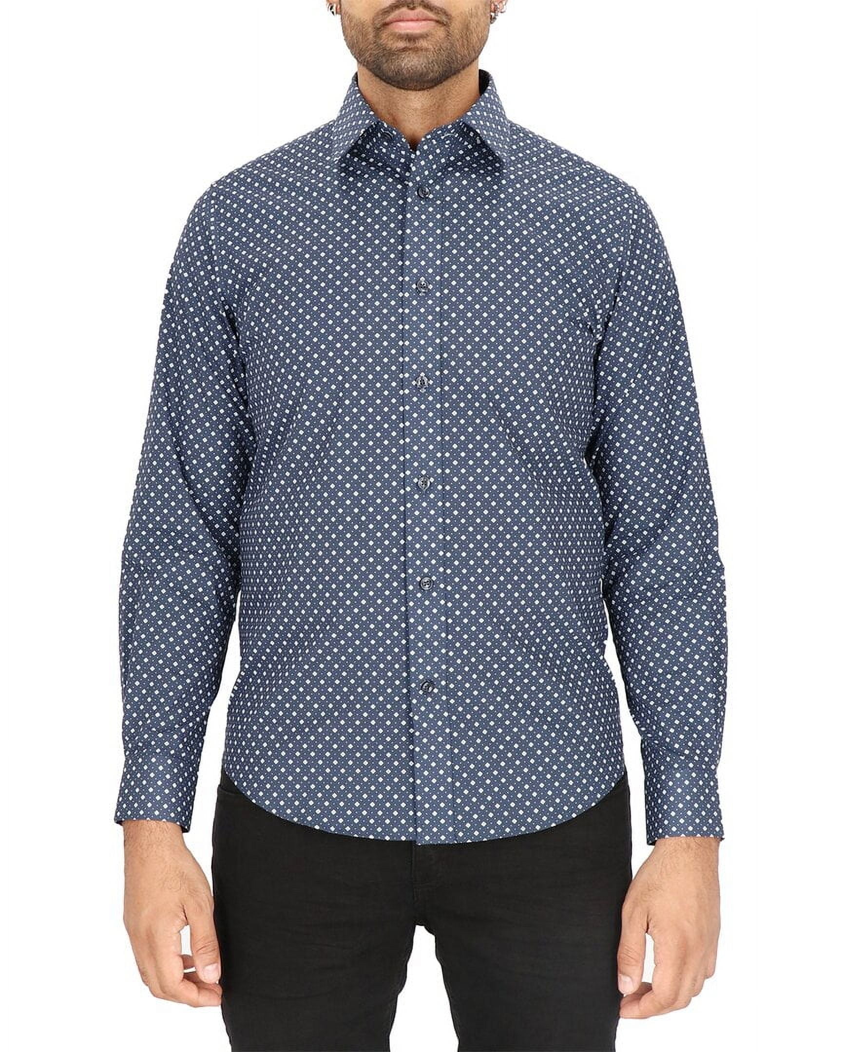 Scotch & Soda mens Modern Fit Dress Shirt, 15, Blue - Walmart.com
