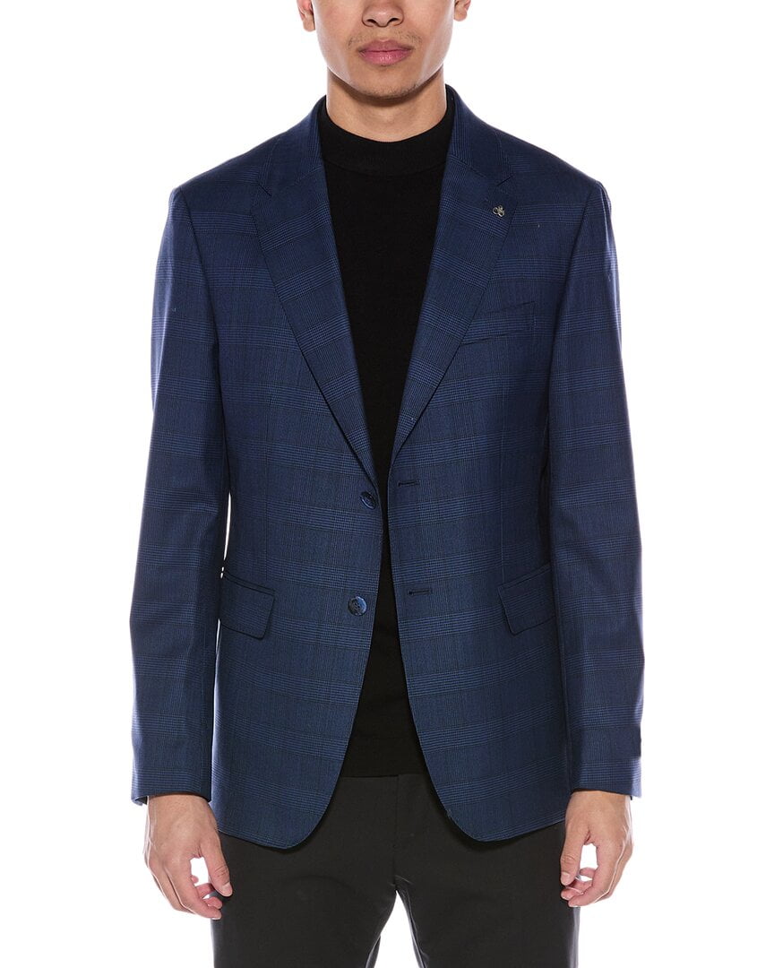 Scotch & Soda mens Modern Fit Wool-Blend Suit Jacket, 42R, Blue ...