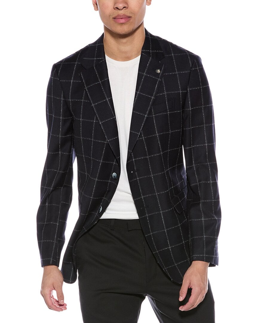 Scotch & Soda mens Modern Fit Wool Suit Jacket, 44R, Blue - Walmart.com