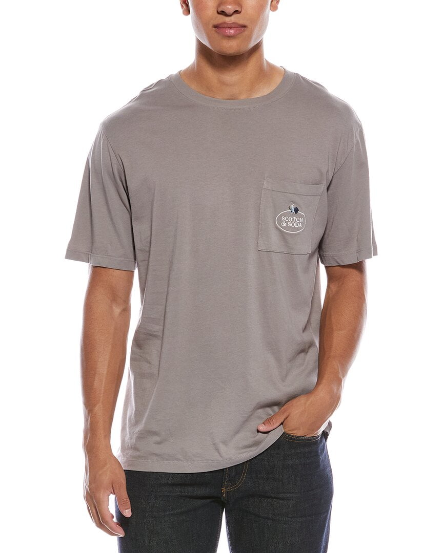 Scotch & Soda mens Pocket T-Shirt, s, Gray - Walmart.com