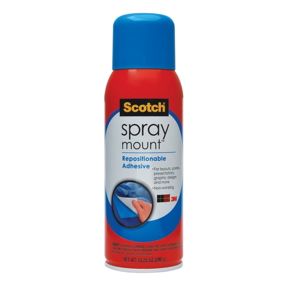 Scotch Spray Mount Artist's Adhesive, 10.25 oz, Repositionable Aerosol ...