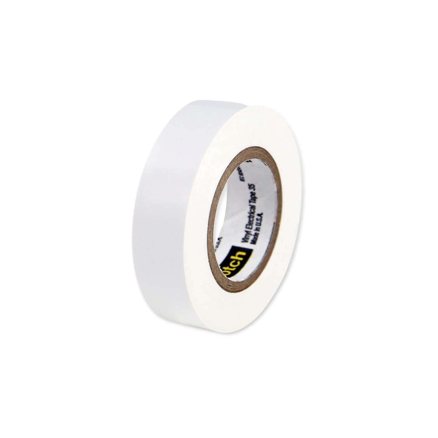 Scotch Vinyl Color Coding Electrical Tape 35, 1/2 in x 20 ft, White ...