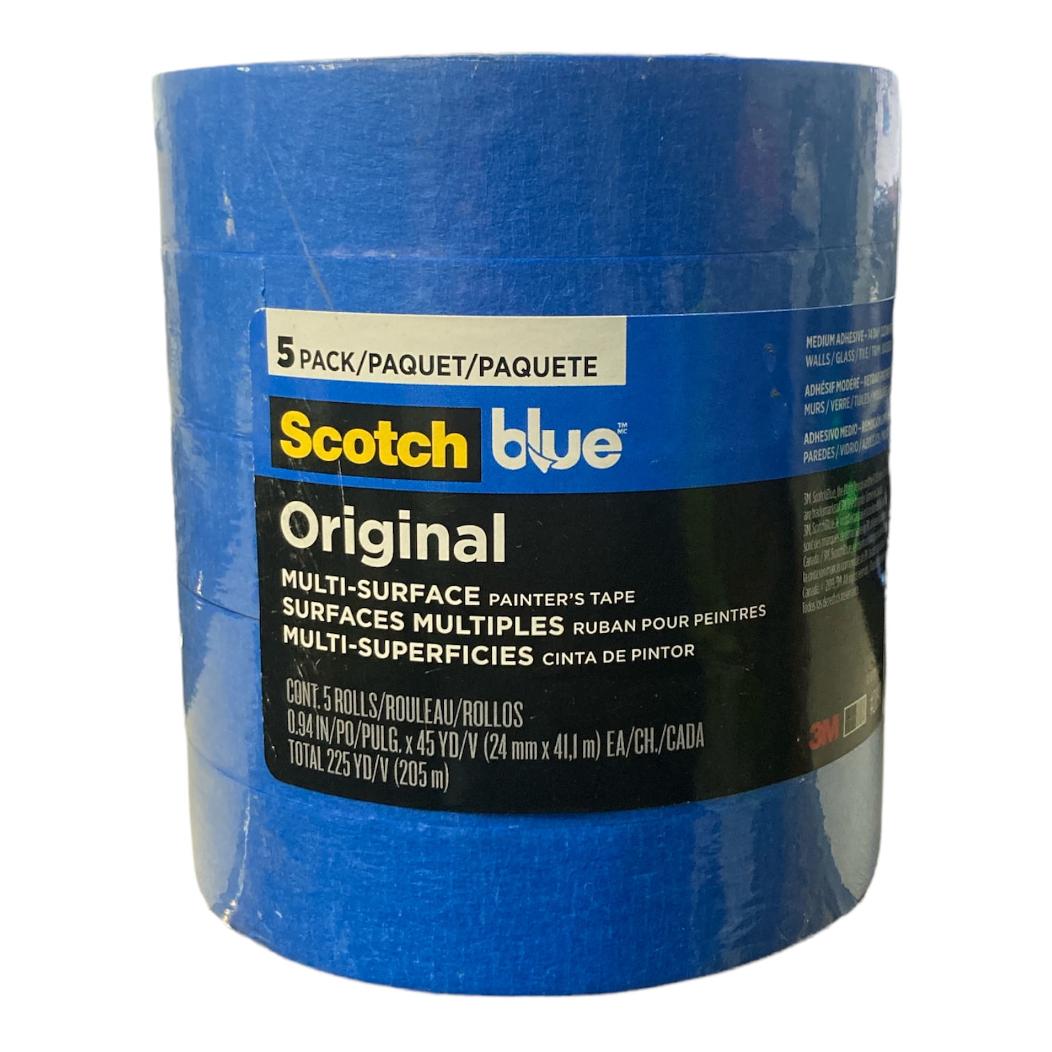 ScotchBlue Original Multi-Surface Painter's Tape, 0.94" x 45 yd, 5 Pack ...