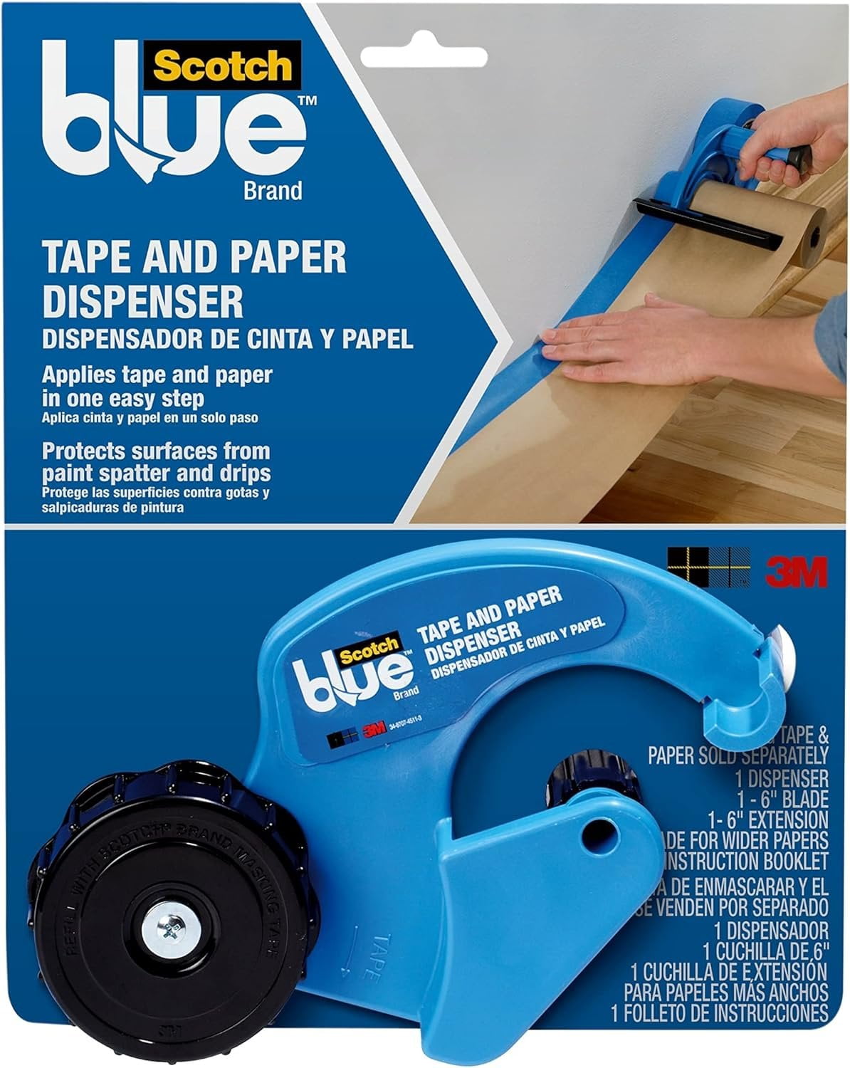 ScotchBlue Painter's Tape and Paper Dispenser, Applies Masking Paper ...