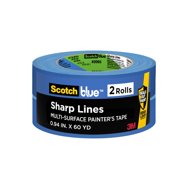ScotchBlue Sharp Lines Painter's Tape, Blue, 1.88 in x 60 yd, 1 Roll ...