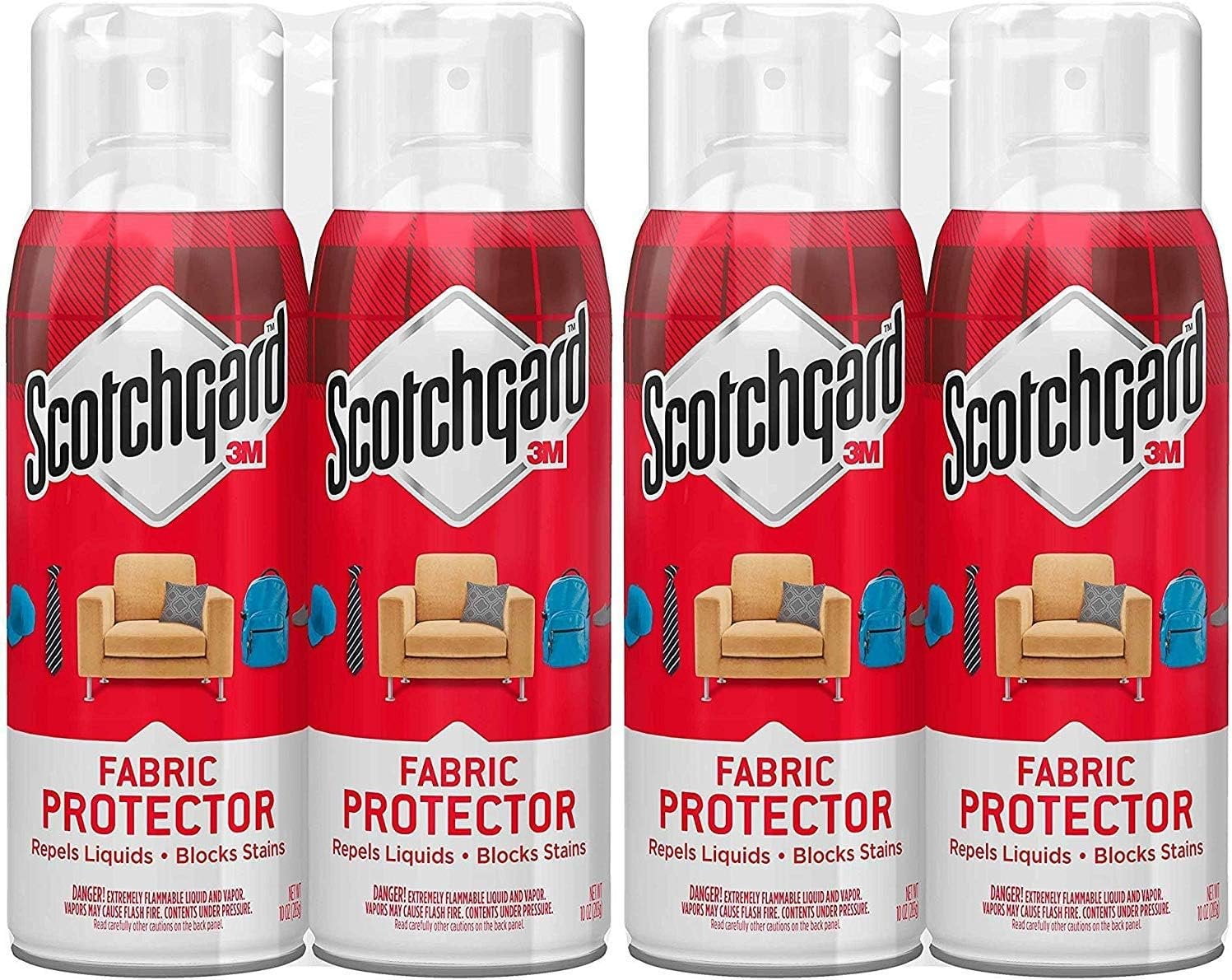 Scotchgard Fabric & Upholstery Protector, 2 Cans/10-Ounce 20 Ounces ...