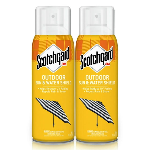 Scotchgard Outdoor Sun & Water Shield Fabric Spray, Two 21 oz Cans ...