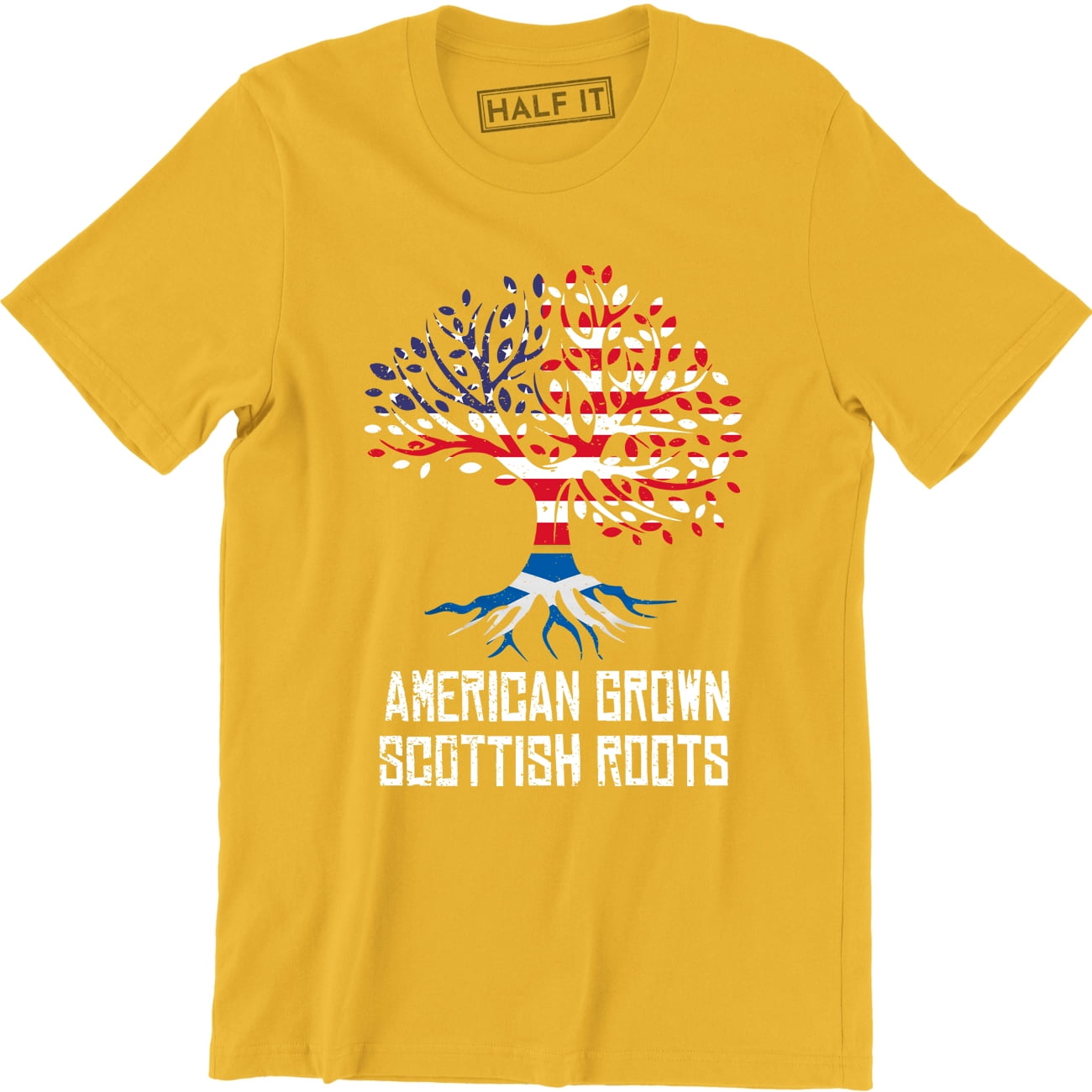 Scotland American Grown Scottish Roots Scottish Roots Heritage T-Shirt ...