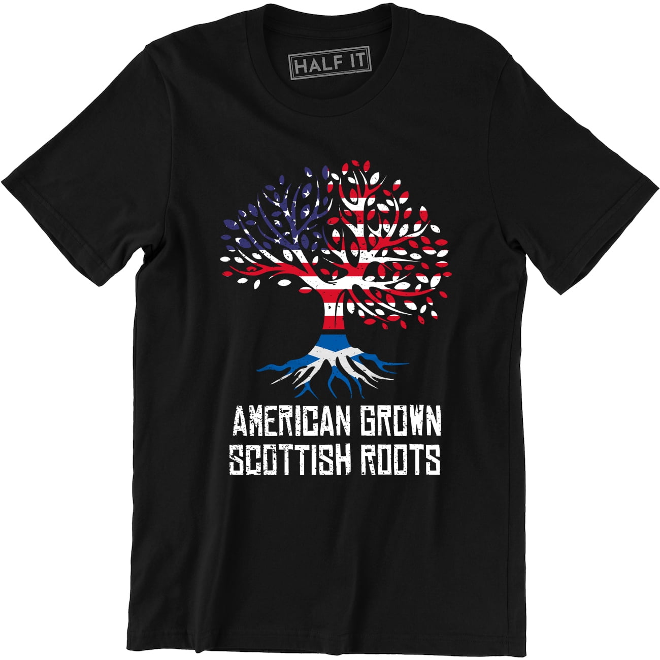 Scotland American Grown Scottish Roots Scottish Roots Heritage T-Shirt ...