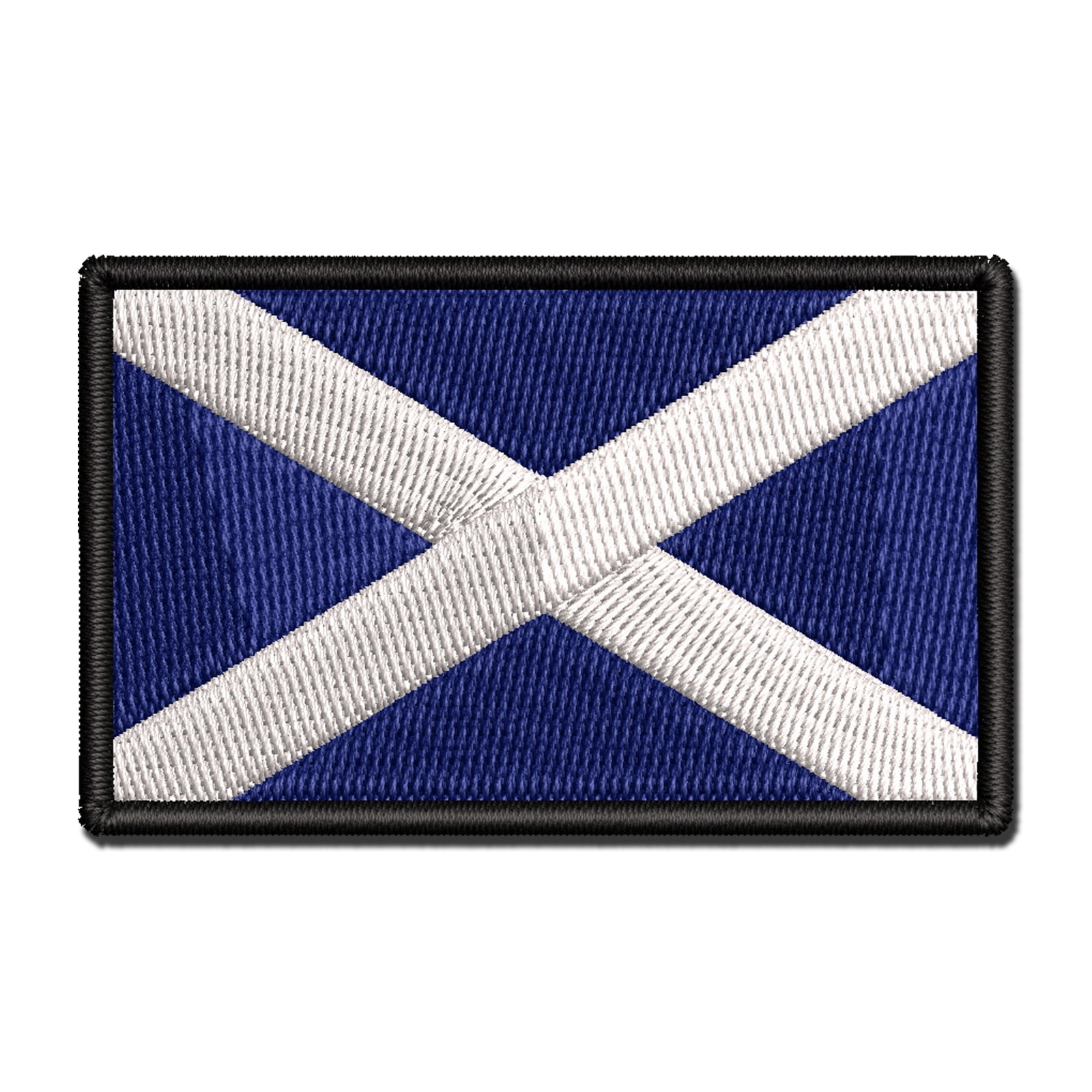 Scotland Flag Applique Multi-Color Embroidered Hook & Loop Patch - 2.0 ...