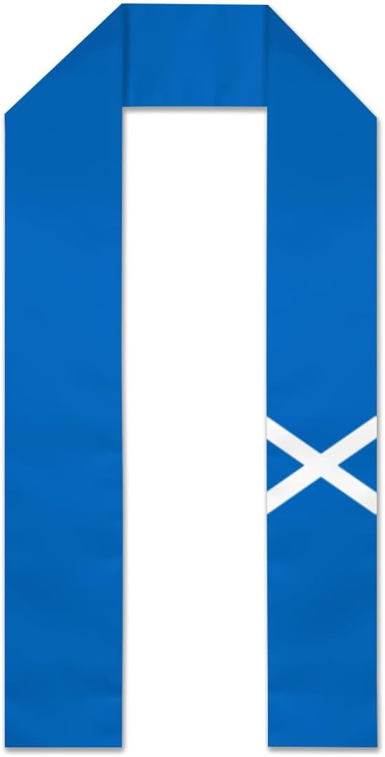 Scotland Flag Graduation Stole Graduate Shawl Sash Scraf Gift For ...