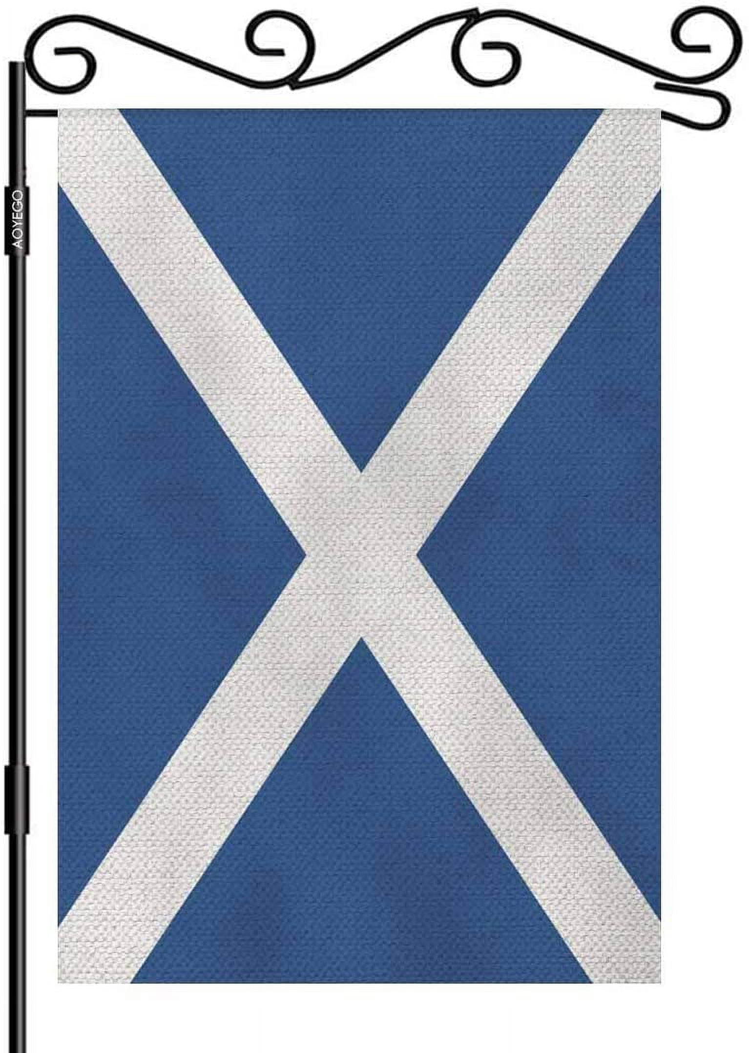 Scotland Flag Small Garden Flag Vertical Double Sided Blue and White ...