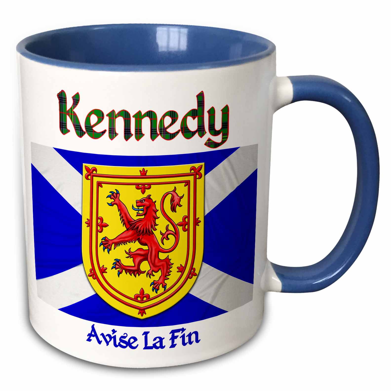 3drose, Scotland Flag with Lion Rampant for Clan Kennedy and Family ...