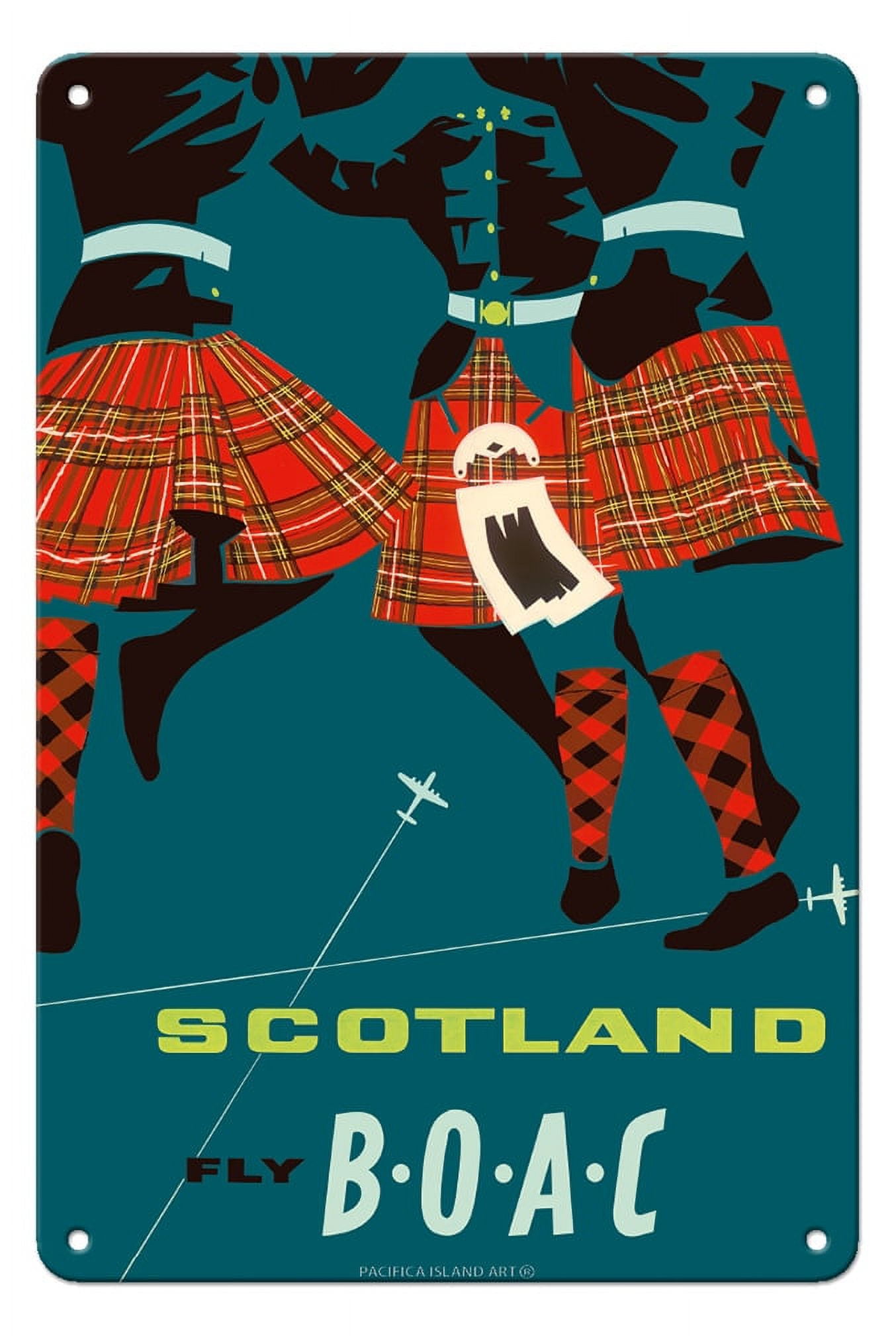 Scotland - Highland Dancers - Royal Stewart Tartan Kilts - BOAC ...