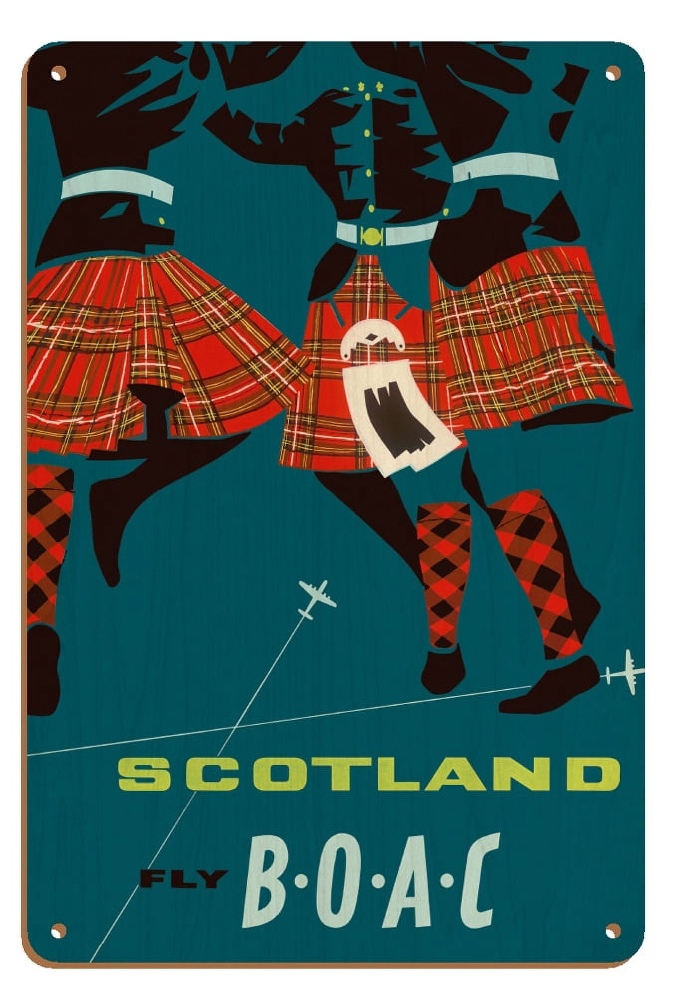 Scotland - Highland Dancers - Royal Stewart Tartan Kilts - BOAC ...