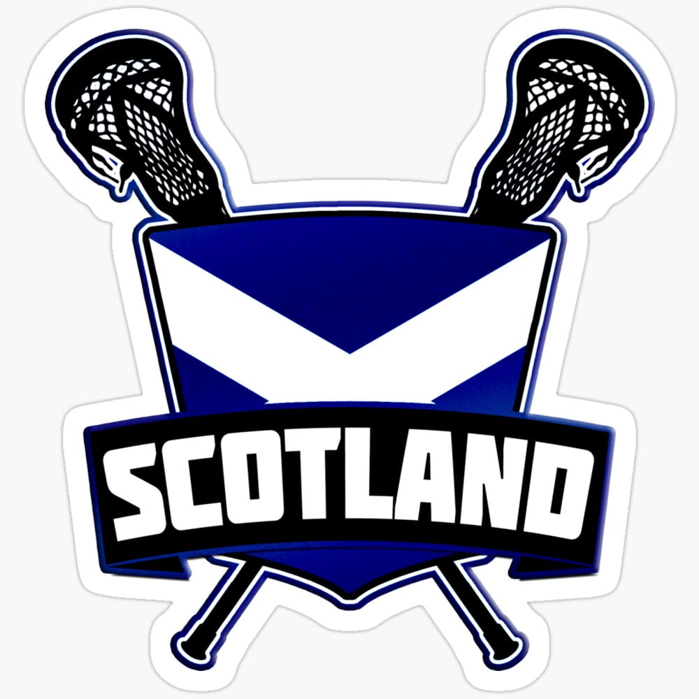 Scotland Lacrosse Flag Logo, Scottish Lax Sticker Phone Decal Water ...