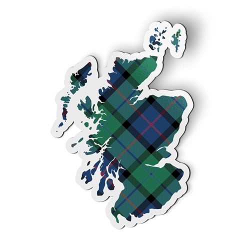 Scotland Map Plaid - 5" Magnet for Car Locker Refrigerator - Walmart.com