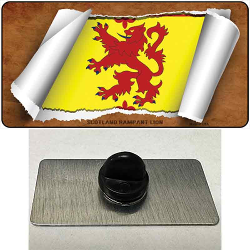 Scotland Rampant Lion Flag Scroll Novelty Metal Hat Pin 1.5" x 0.75 ...