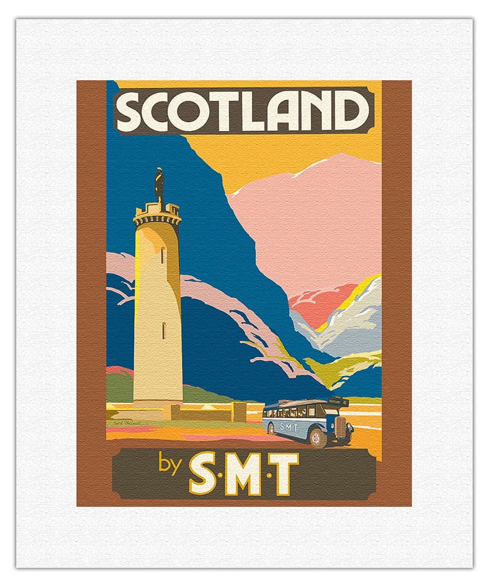 Scotland by S.M.T (Scottish Motor Traction) - Glenfinnan Monument Tower ...