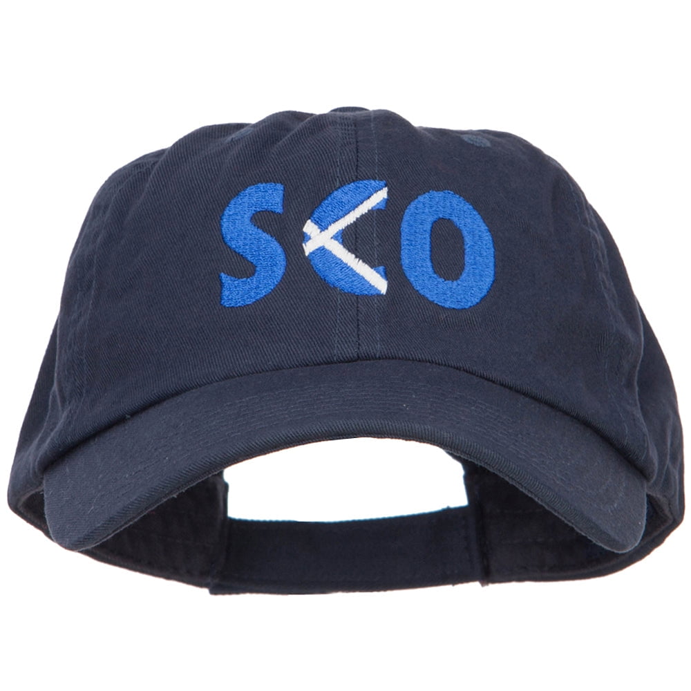 Scotland SCO Flag Embroidered Low Profile Cap - Navy OSFM - Walmart.com