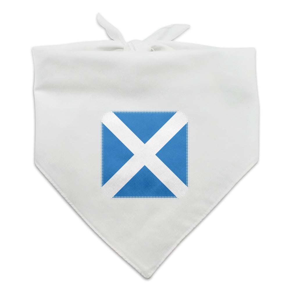 Scotland Scottish Country Flag Dog Pet Bandana - White - Walmart.com