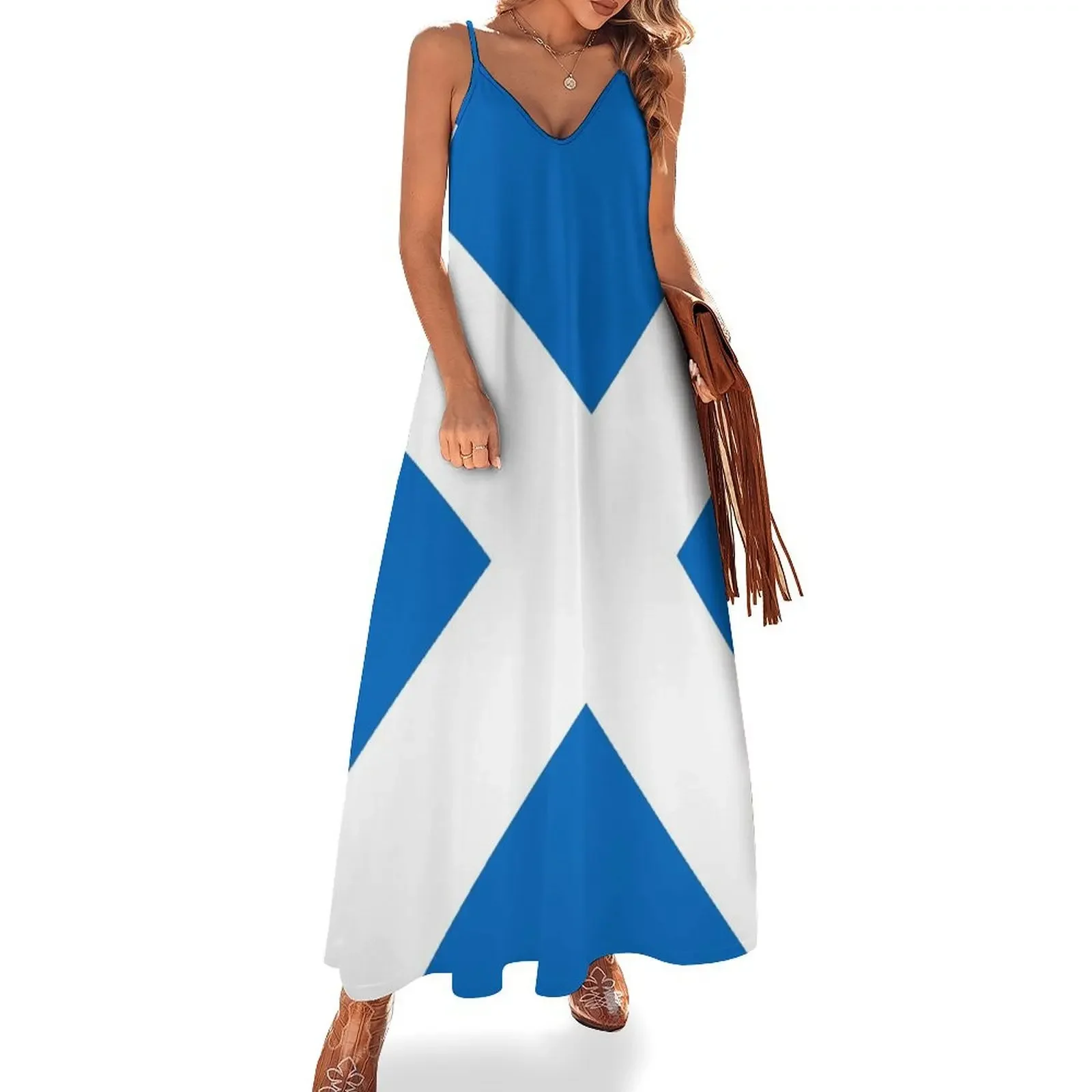 Scotland: Scottish Flag (Saltire) Sleeveless Dress evening dress woman ...