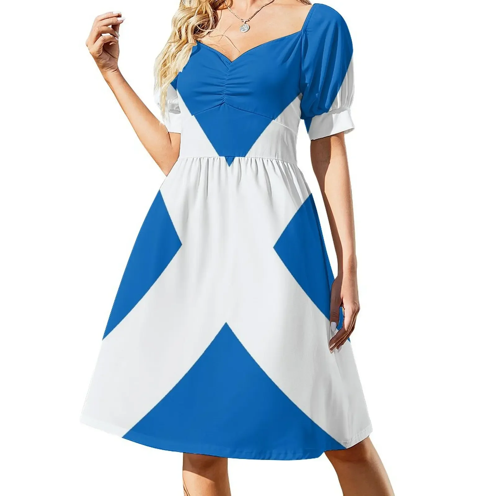 Scotland: Scottish Flag (Saltire) Sleeveless Dress prom dresses 2025 ...