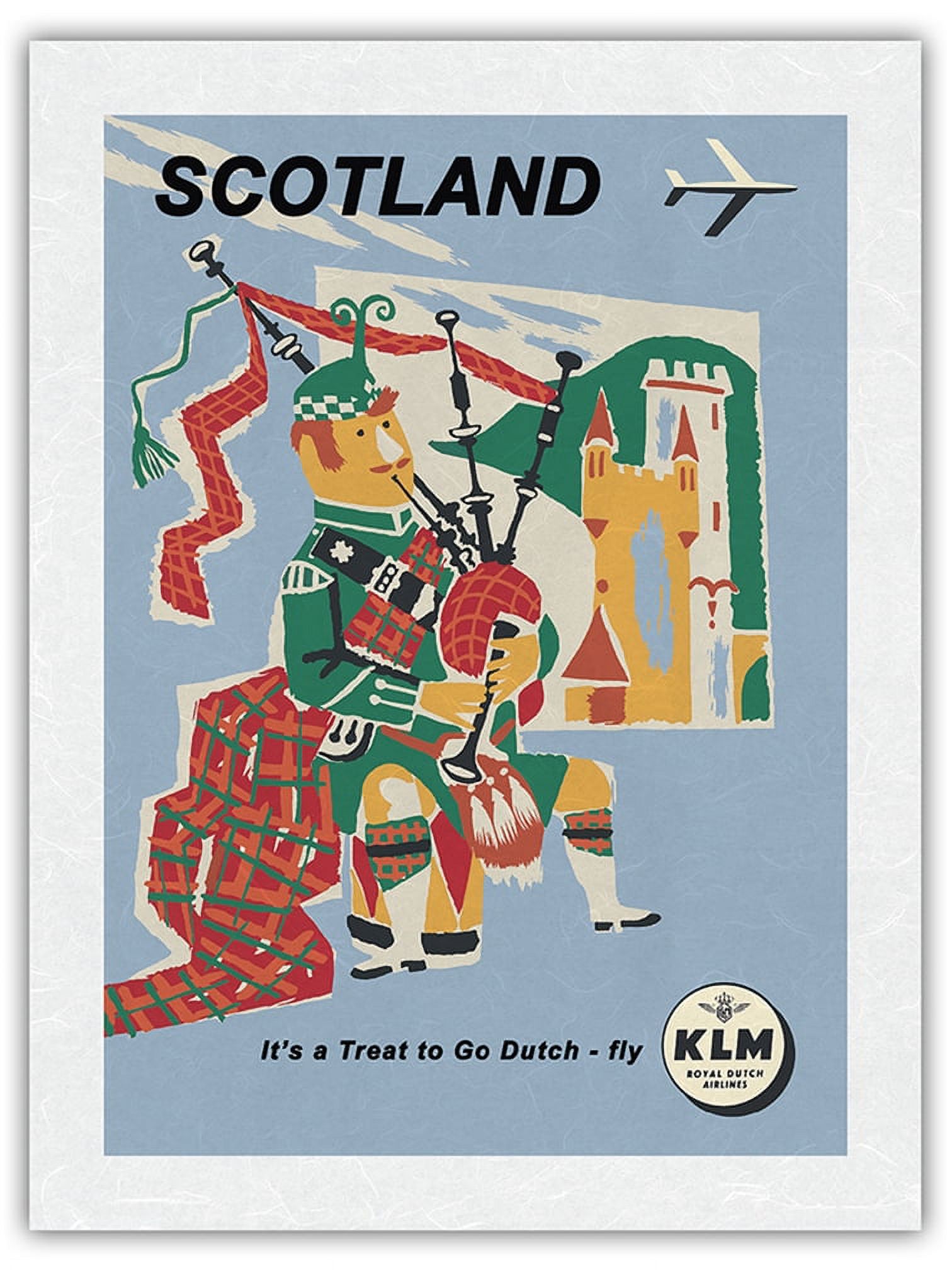 Scotland - Scottish Piper - KLM Royal Dutch Airlines - Vintage Airline ...