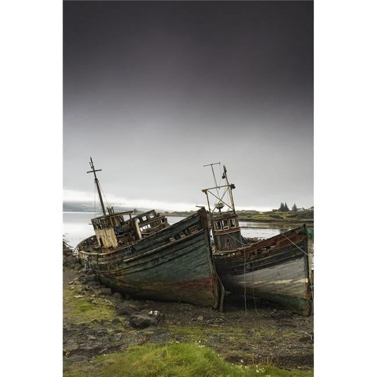 Scotland; Shipwreck On The Shore Poster Print - Walmart.com