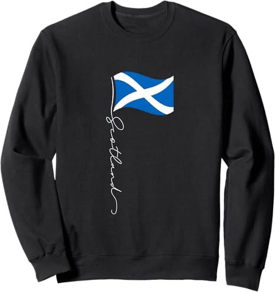 Scotland Signature Flag Pole - Patriotic Scottish Flag Sweatshirt ...