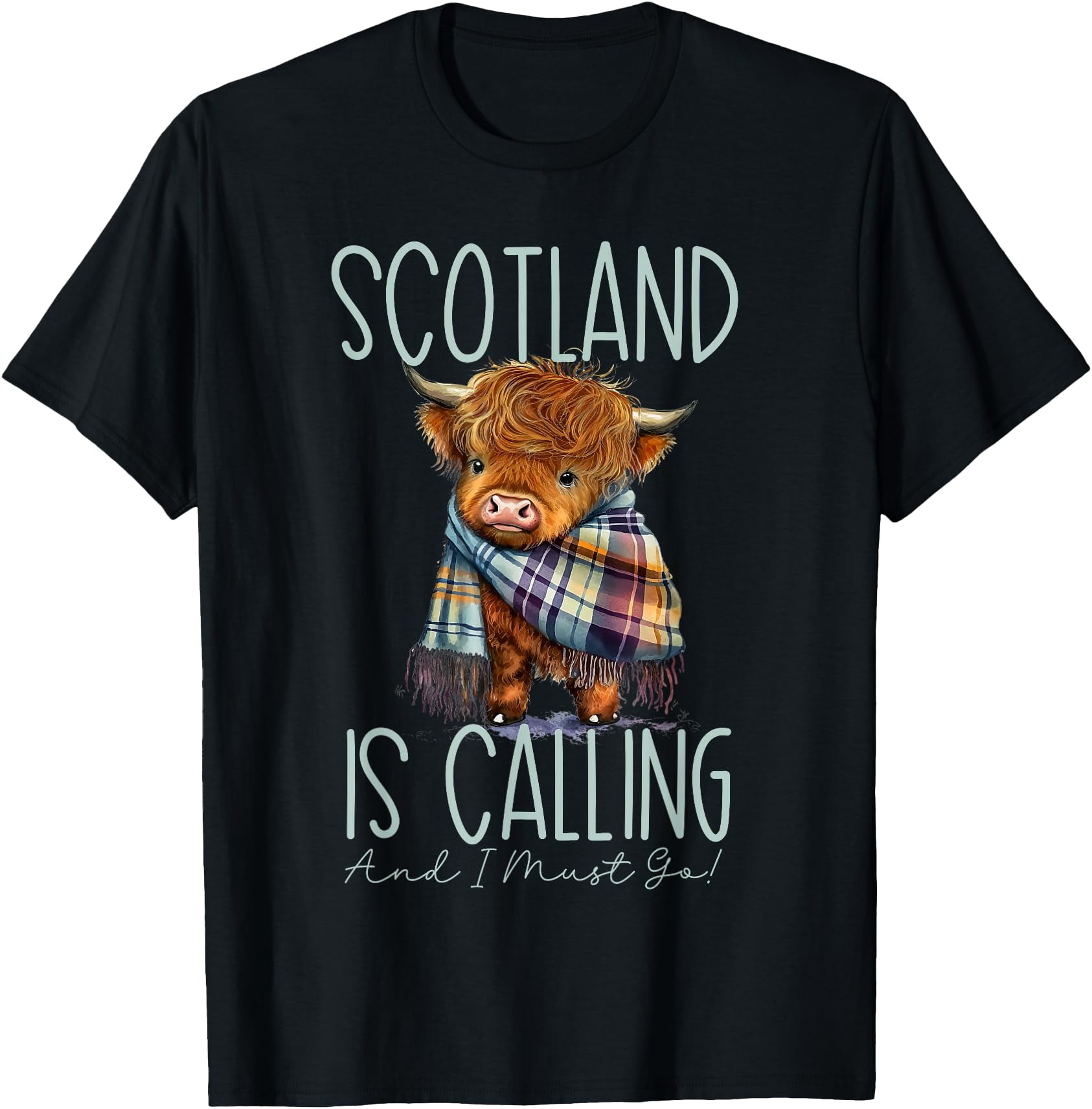 Scotland is Calling and I must Go! Highland Cow T-Shirt - Walmart.com