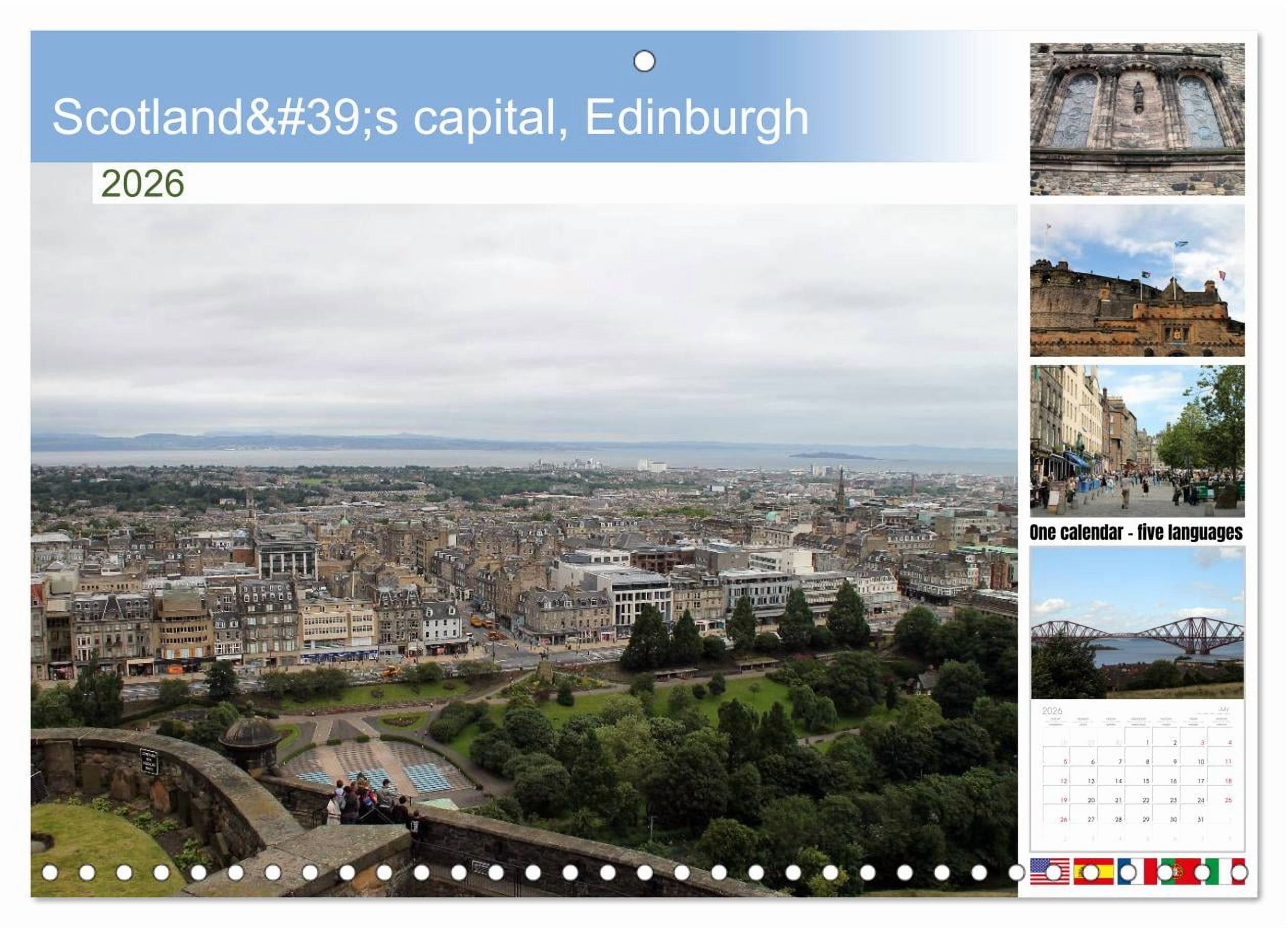 Scotland's capital, Edinburgh (Monthly Wall Calendar 2026 11.7 x 16.5 ...