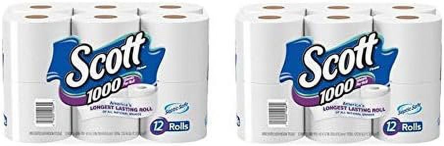 Scott 1000 Bath Tissue 12 roll Pack of 2 - Walmart.com