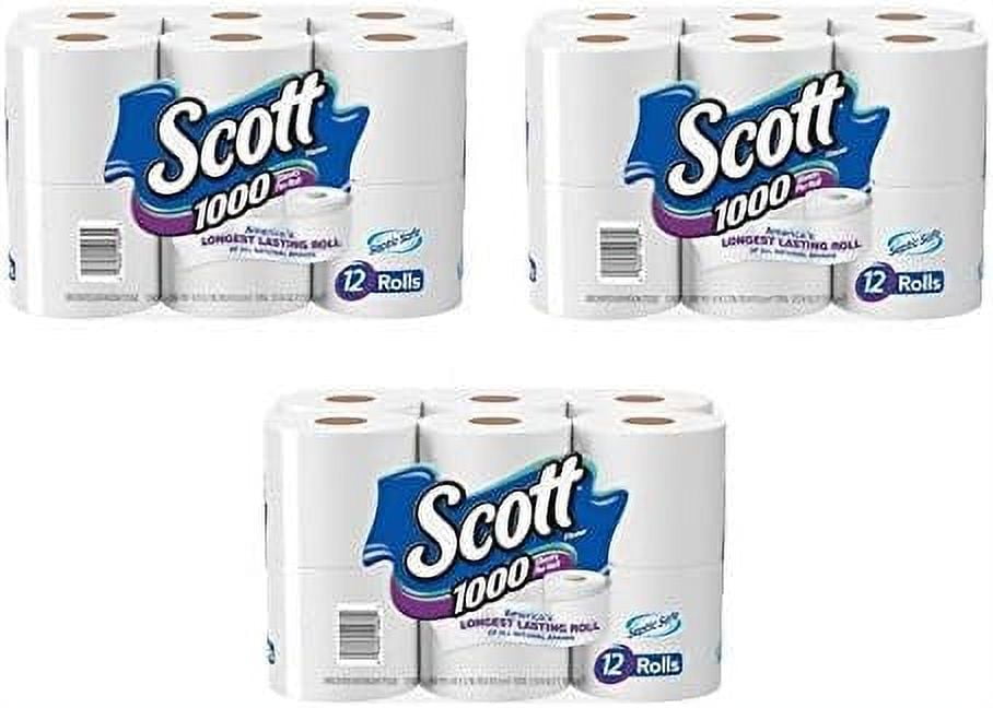 Scott 1000 Bath Tissue 12 roll Pack of 3 - Walmart.com