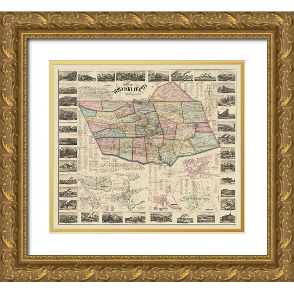 Scott 13x12 Gold Ornate Wood Framed with Double Matting Museum Art ...