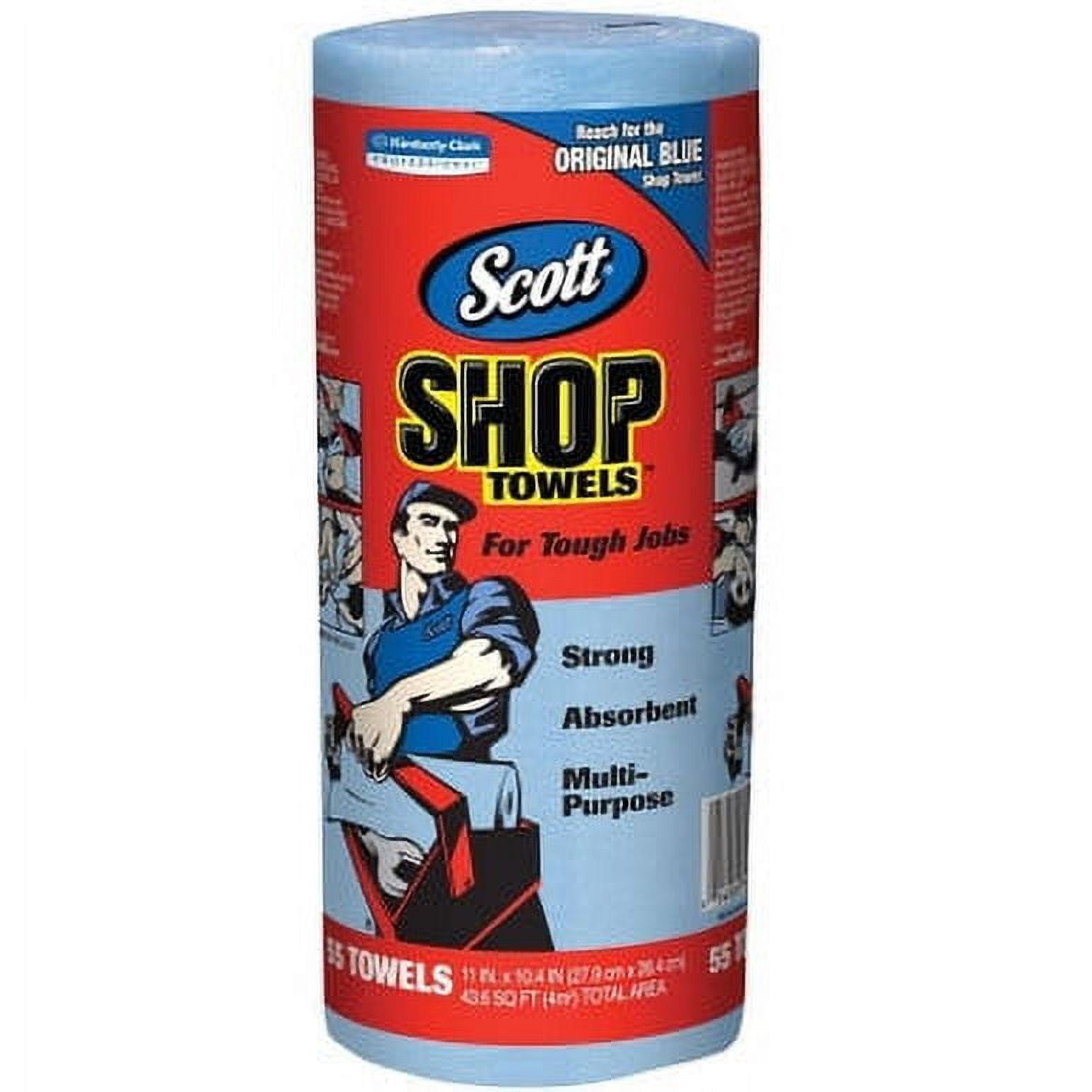 Scott 75130, Blue Shop Towels - Walmart.com