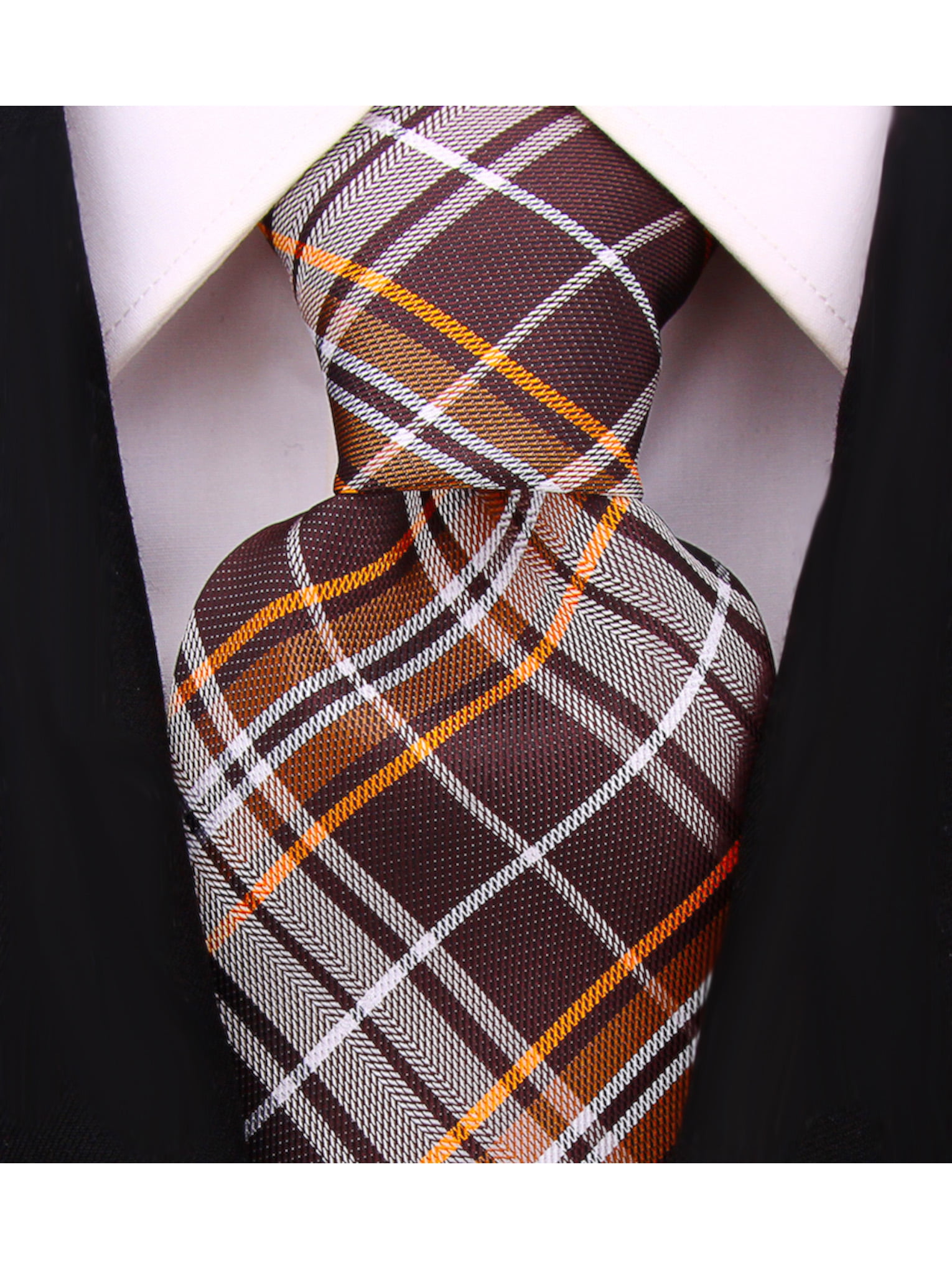 Scott Allan Collection Men's Long Tartan Plaid Necktie, Standard Size ...